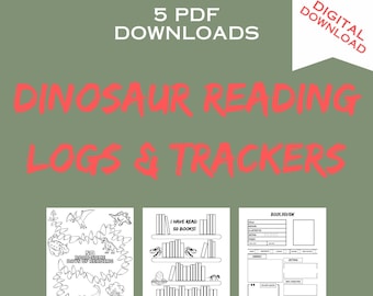 Reading Log & Tracker Sheets PDF DOWNLOAD - Etsy