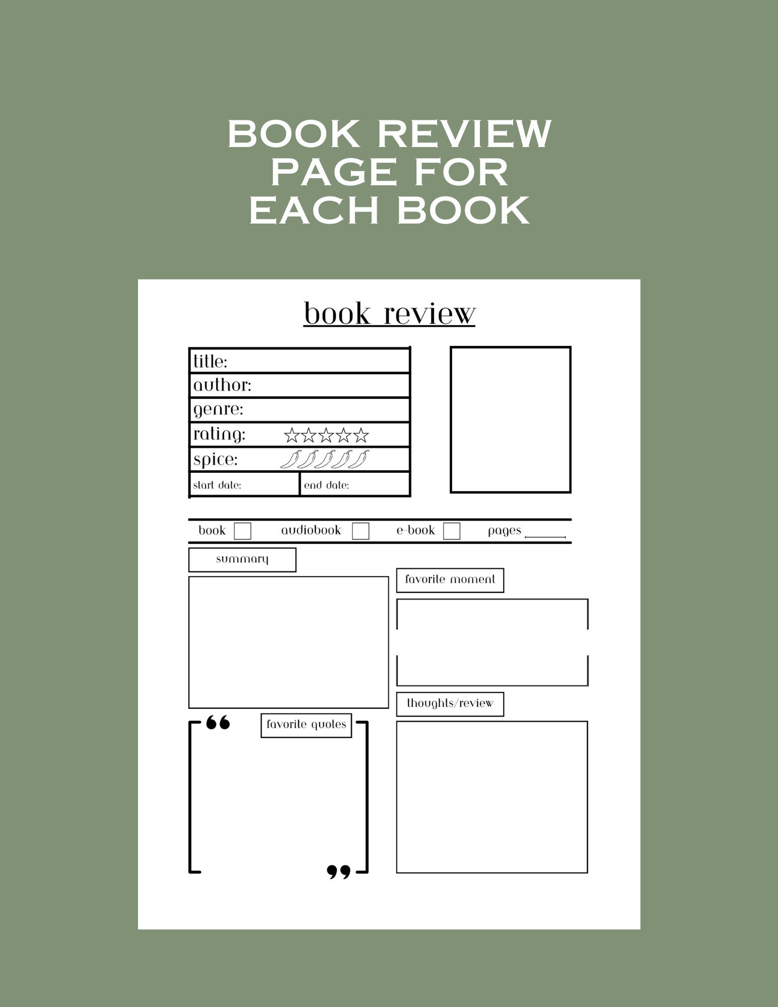Reading Log & Tracker Sheets PDF DOWNLOAD - Etsy