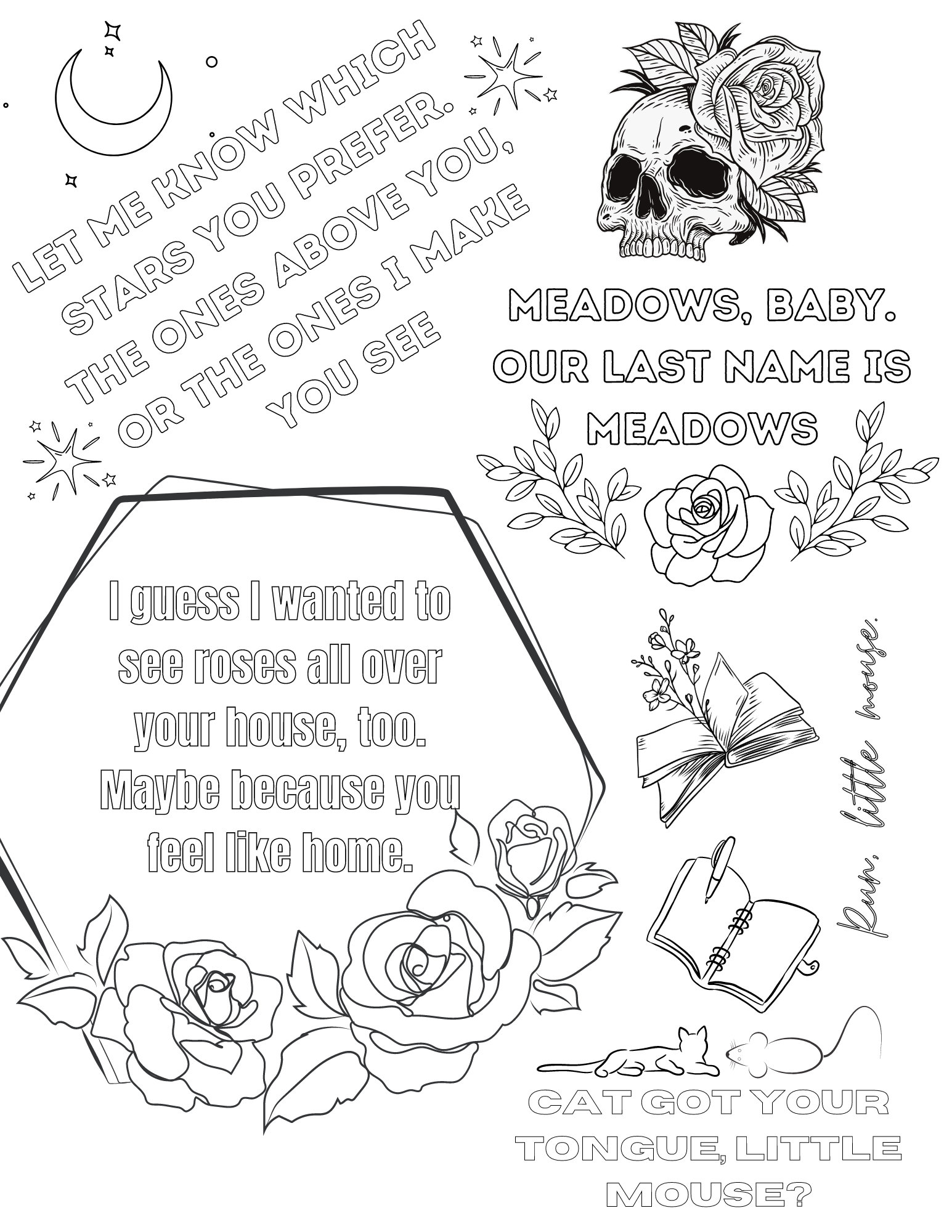 Haunting Adeline Coloring Pages - Etsy