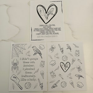 Butcher & Blackbird Coloring Pages PDF DOWNLOAD - Etsy