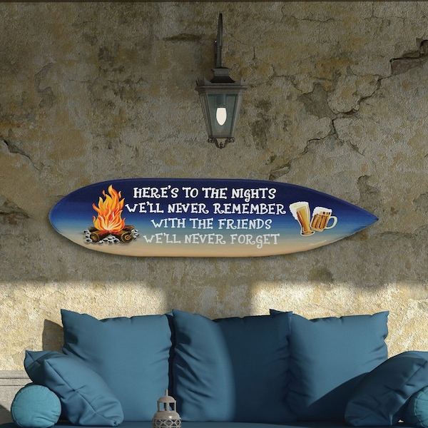 Surfboard Beer Sign - Etsy