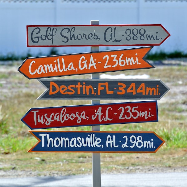 Mileage Sign Post - Etsy