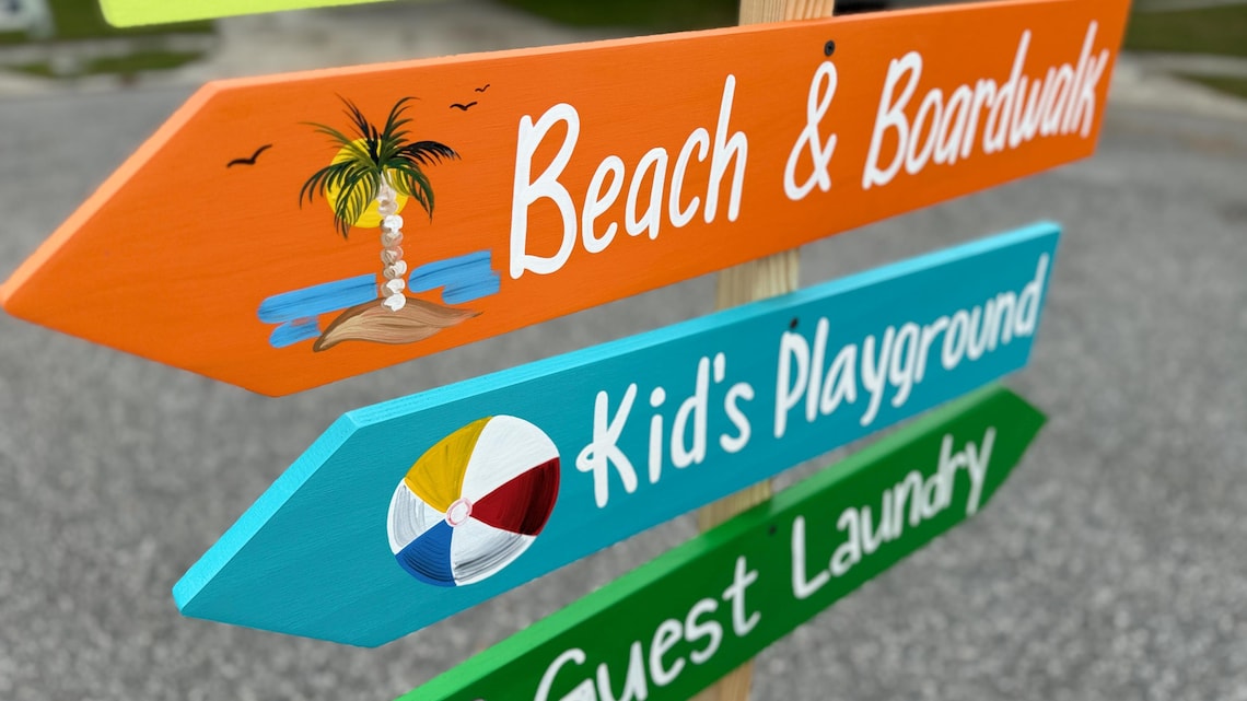 Directional Sign Personalized for Hotels & Resorts – Guide Your Guests ...