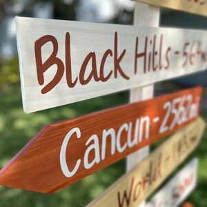 Personalized Directional Sign Family Gift Holiday, Backyard Direction ...