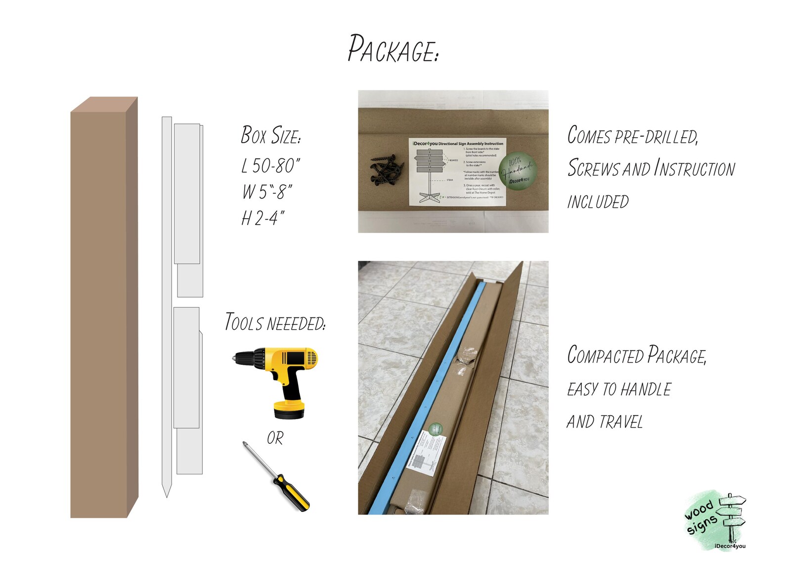 Personalized Directional Sign Post, Wood Wayfinding Arrows Boards ...