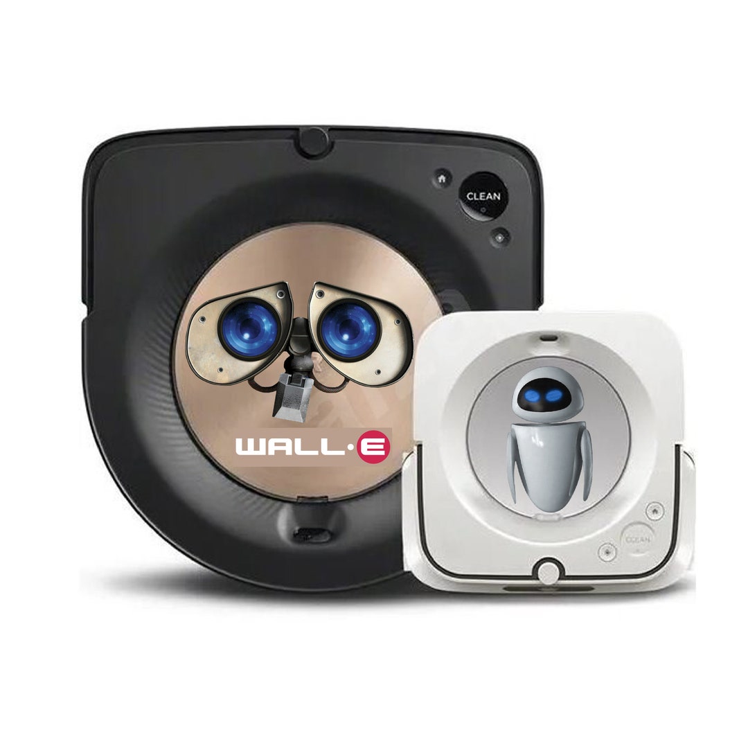 Wall-e and Eva Robot Sticker Set for Roomba S9, Braava M6 - Etsy