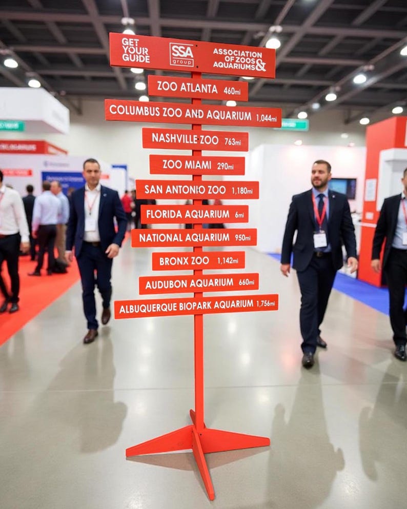 Directional Sign Personalized Event Decor, Wayfinding Arrows Trade Show ...