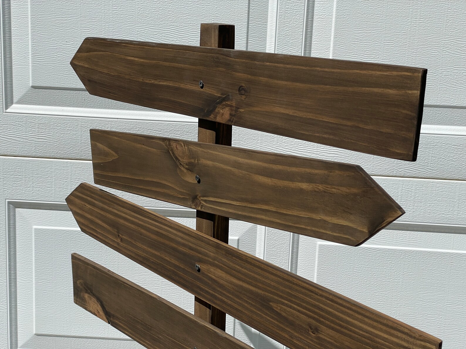 Stained Direction Sign Post Free Stand, DIY Ready Arrows. Event ...