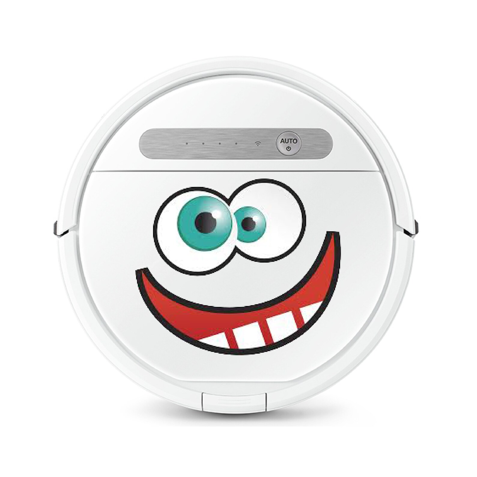Crazy Funny Face Sticker Decal for Robot Vacuum Cleaner. Custom ...
