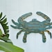 Wooden Blue Crab. Large Beach Wall Art. Crab Wood Outdoor Patio Decor ...