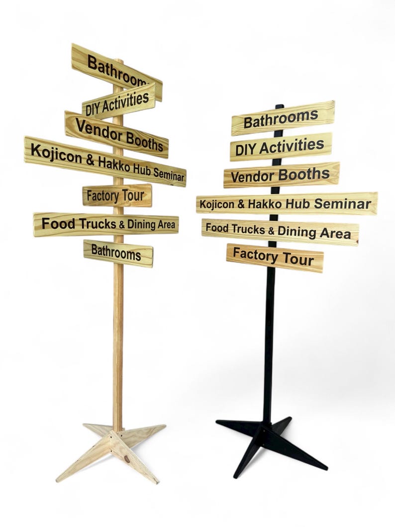 Event Directional Sign, Wayfinding Arrows, Personalized Sign Post Free ...