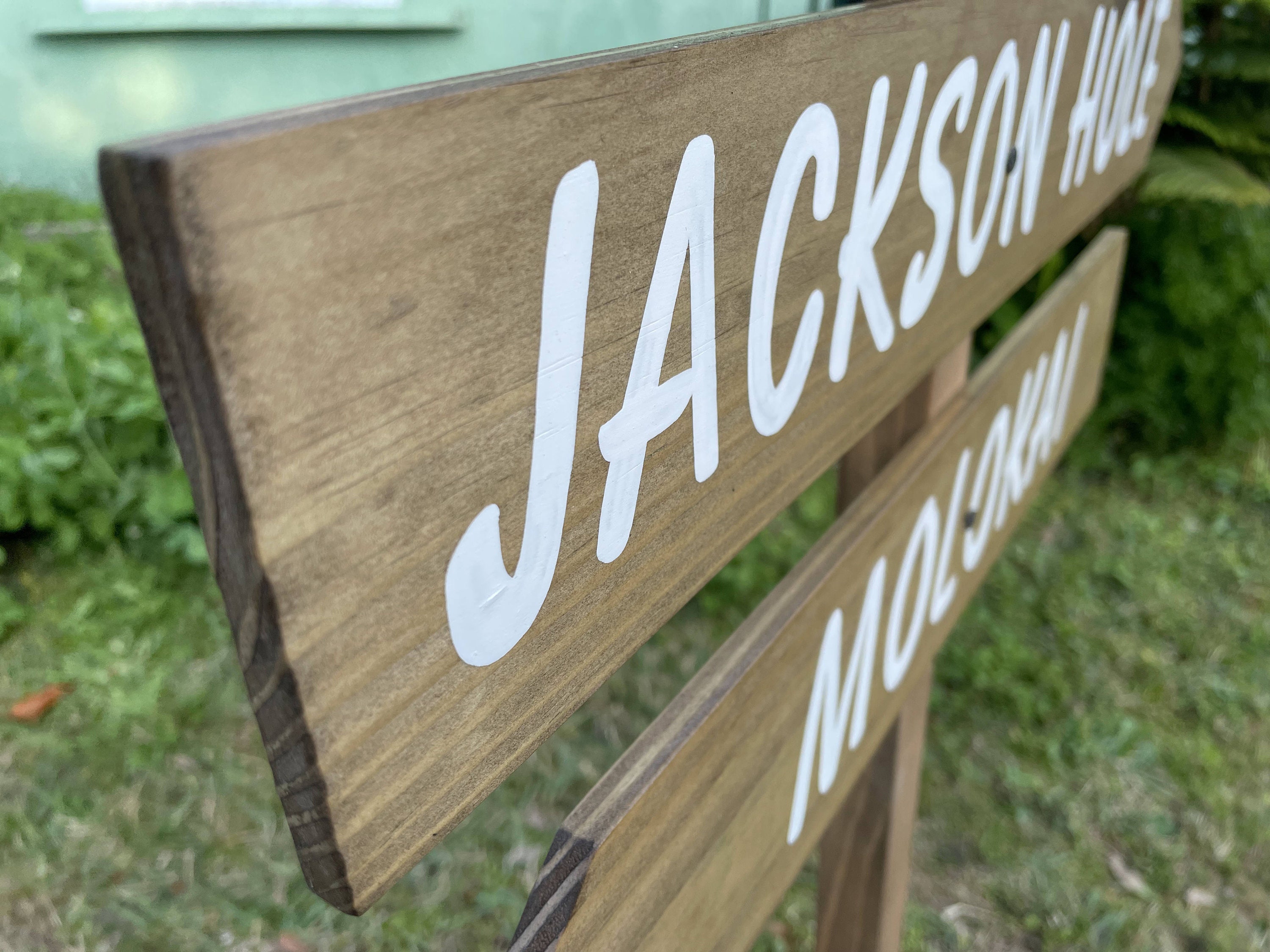 Cabin Directional Sign, Mileage Sign post. Boho decor outdoor ...