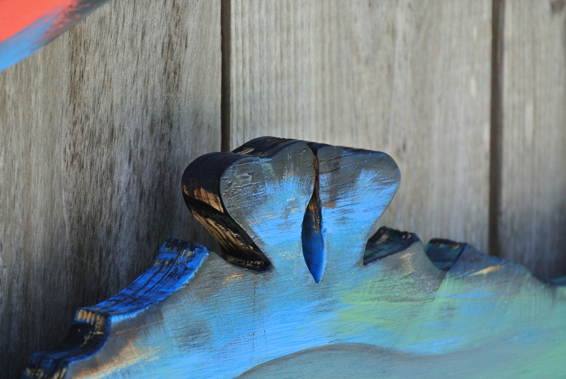 Large Wood Blue Crab Rustic Decor. Wall Art Family Gift Idea | Etsy