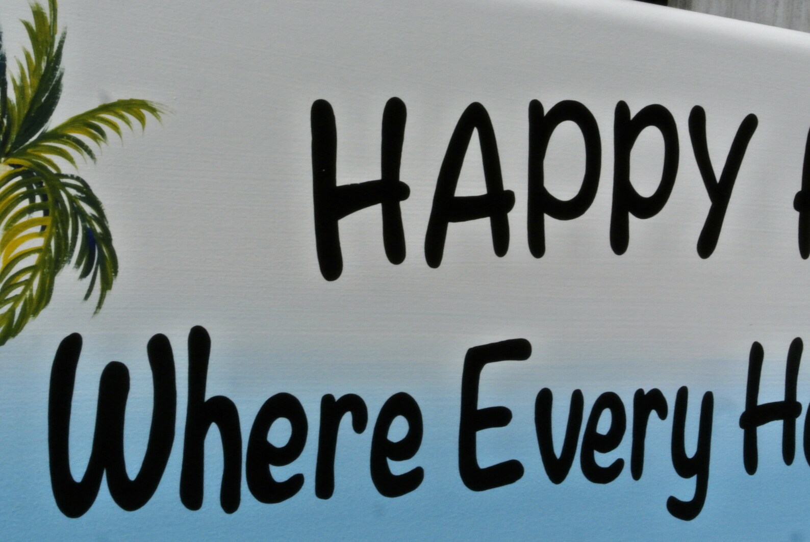 Happy Hour Sign. Surfboard Decor for Beach House, Pool Deck Outside ...