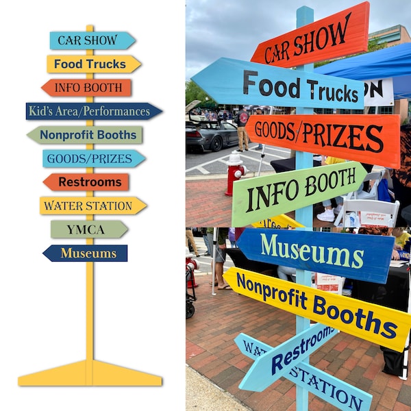 Mileage Sign Post - Etsy