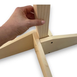 Directional Sign Stand Base. Free Standing Sign Post Wood Self Standing ...