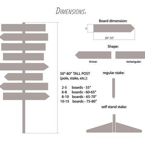 Directional Sign Post Personalized, Company Wayfinding Arrow Boards ...