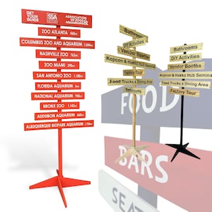 Directional Sign Personalized Event Decor, Wayfinding Arrows Trade Show ...