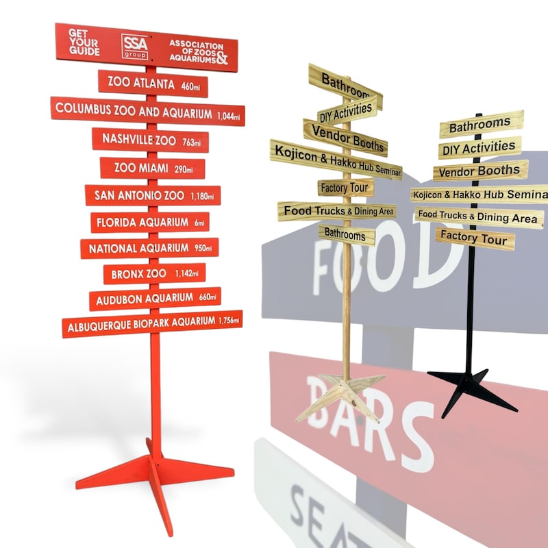 Wayfinding Sign and Stand - Etsy