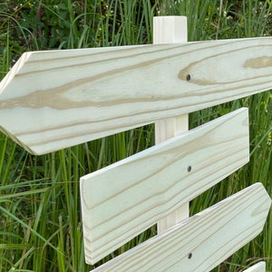 Blank Directional Sign Wood, Unfinished Arrow Boards Outdoor Safe ...