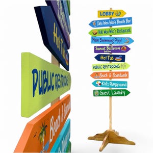 Directional Sign Personalized for Hotels & Resorts – Guide Your Guests ...