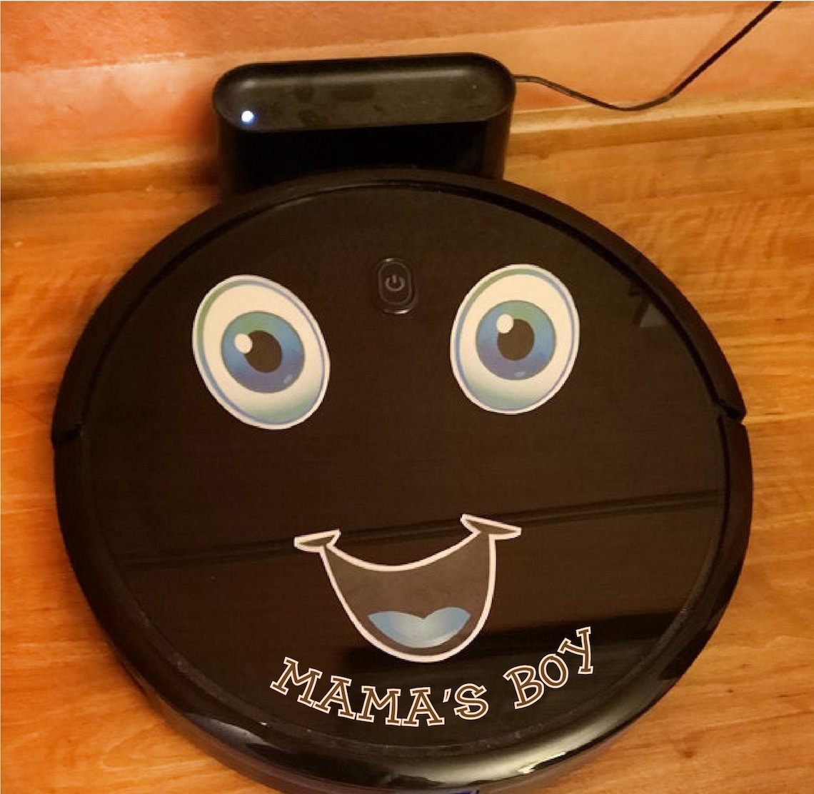 Decal Sticker for Robot Vacuum Cleaner or Laptop. Happy Face Sticker - Etsy