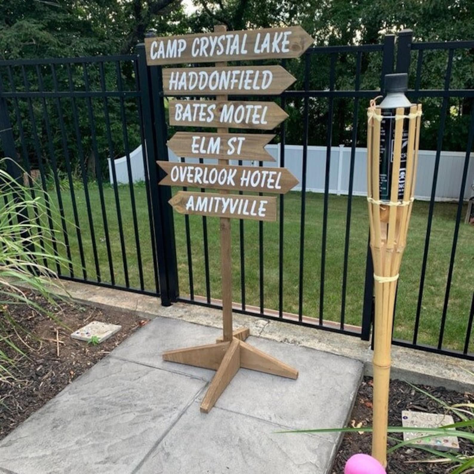 Personalized Directional Sign Post, Wood Wayfinding Arrows Boards ...