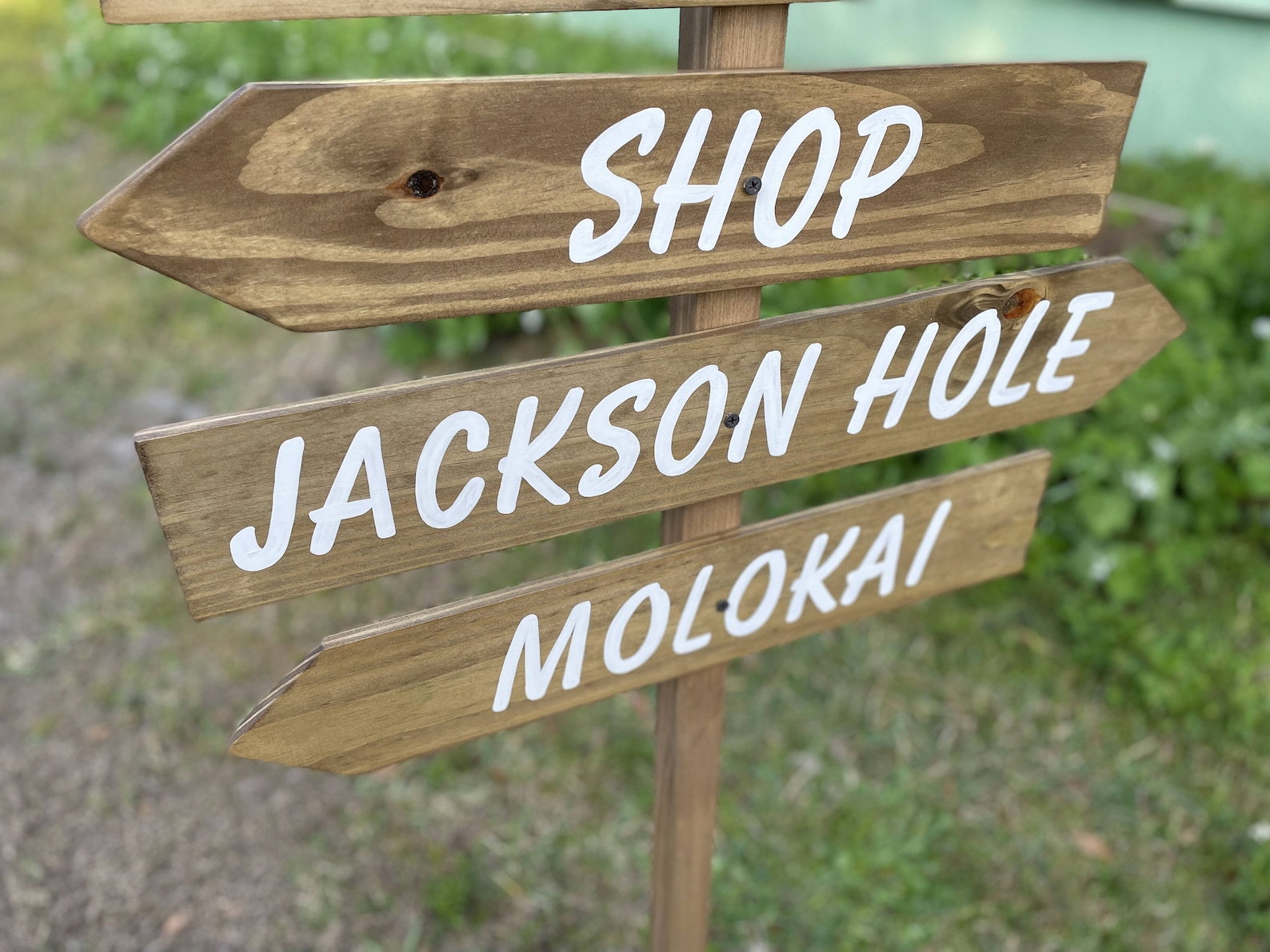 Personalized Directional Sign Post, Wood Wayfinding Arrows Boards ...