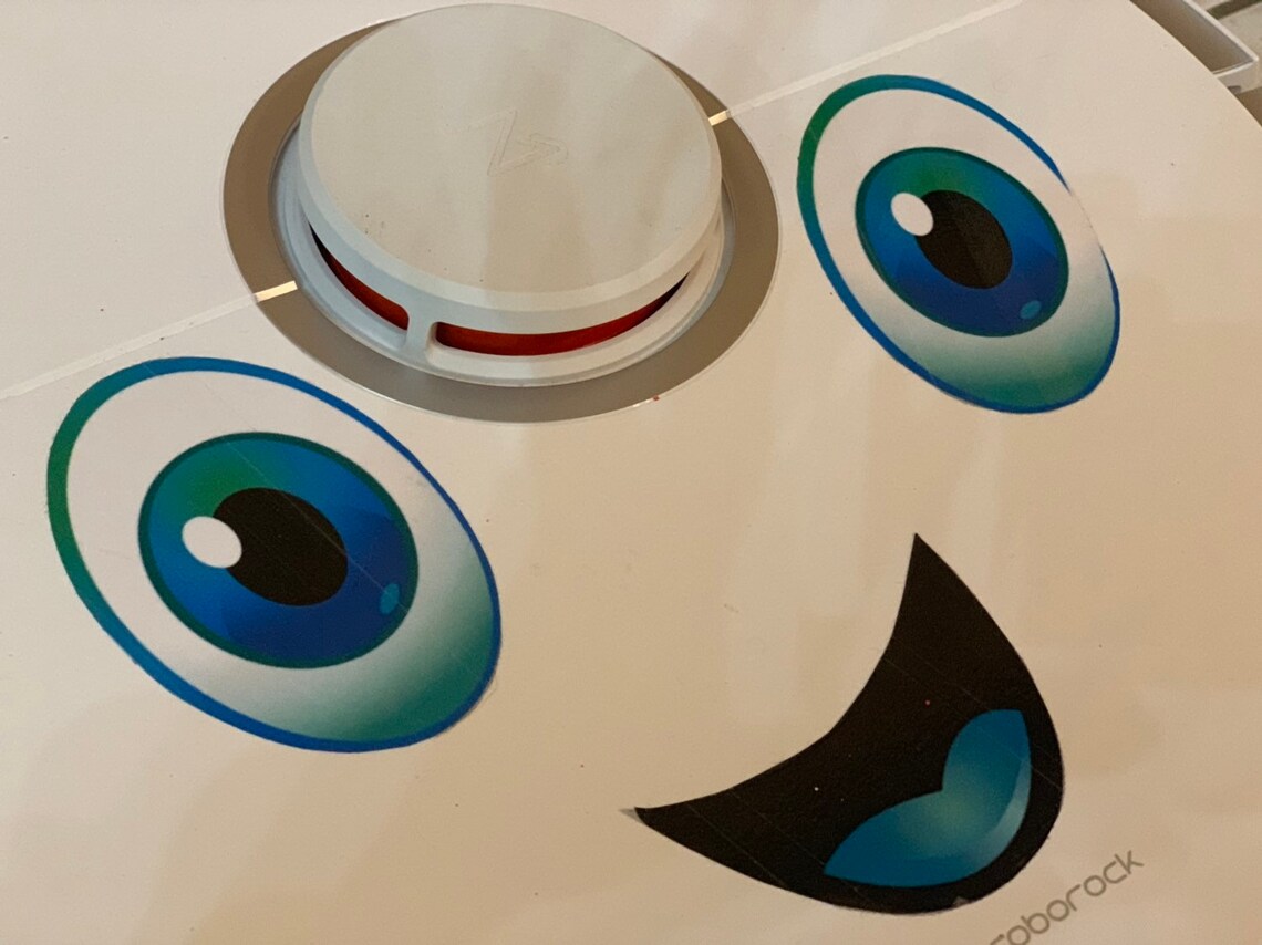 Decal Sticker for Robot Vacuum Cleaner or Laptop. Happy Face | Etsy