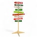 Christmas Directional Sign Arrows, Holiday Market Direction Sign Wood ...