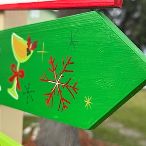 Christmas Direction Sign, Party Directional Sign Post Free Standing ...