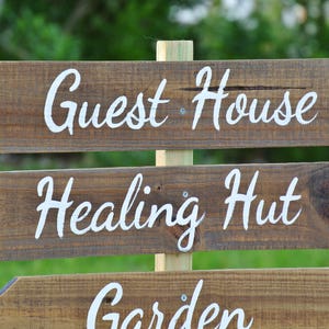 Guest House Destination Signs, Wooden Hotel Decor, Garden/beach Sign ...