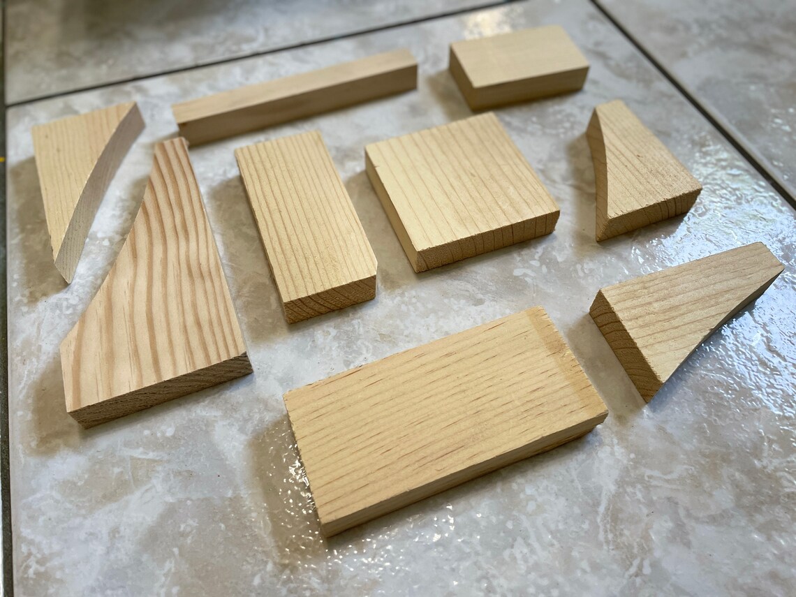 Wood Craft Scraps 30 Pieces. Random Shapes and Sizes Lumber - Etsy