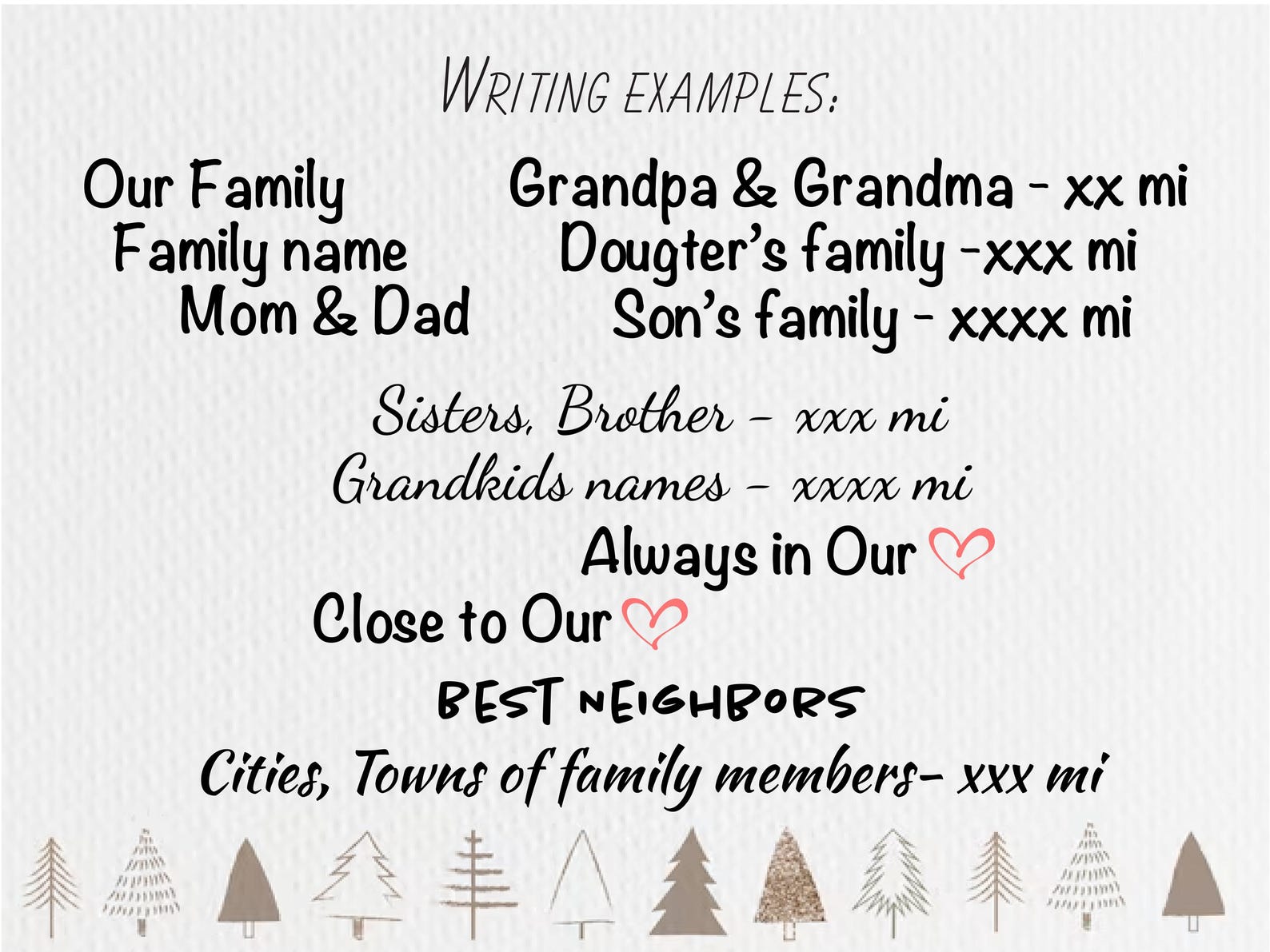 Our Family Directional Sign With Kids, Parents Names, Mileages ...