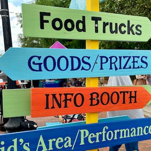 Directional Sign Post Personalized, Company Wayfinding Arrow Boards ...