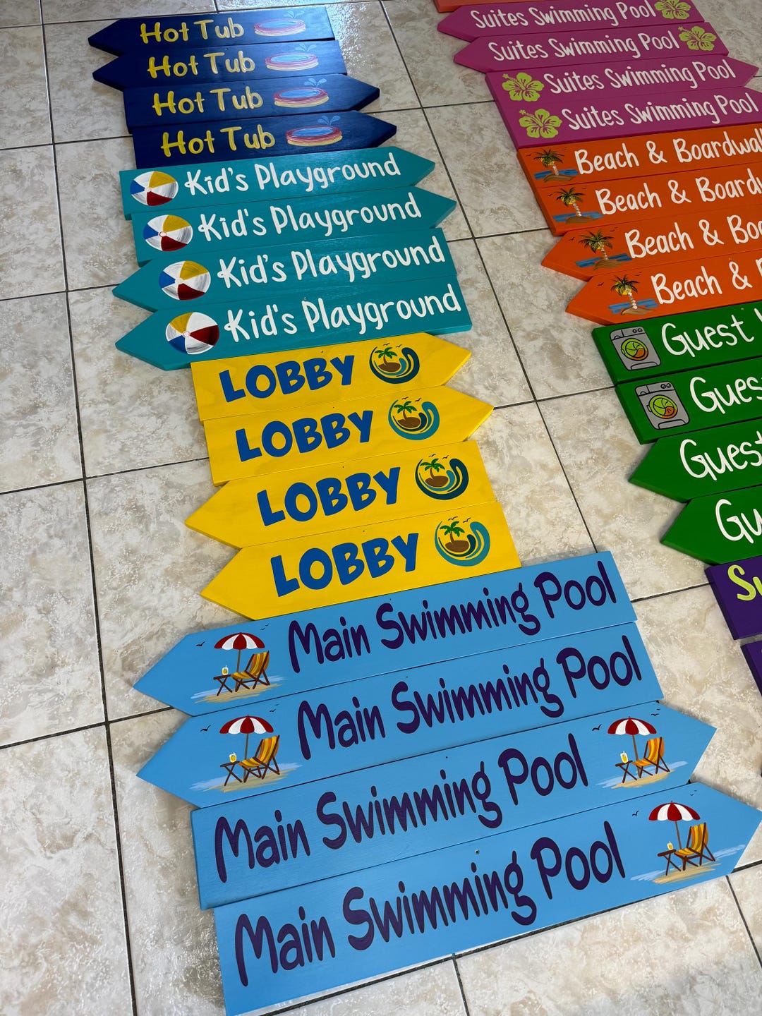 Directional Sign Personalized for Hotels & Resorts – Guide Your Guests ...