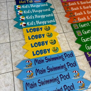 Directional Sign Personalized for Hotels & Resorts – Guide Your Guests ...