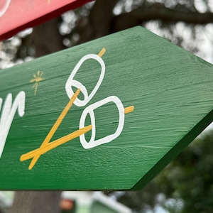 Christmas Directional Sign Arrows, Holiday Market Direction Sign Wood ...