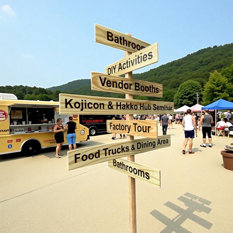 Event Directional Sign, Wayfinding Arrows, Personalized Sign Post Free ...