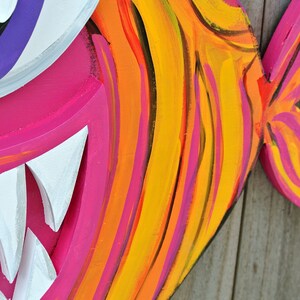 Happy Fish Wall Art, 3D Layered Fish Wood Sign Modern Decor. - Etsy