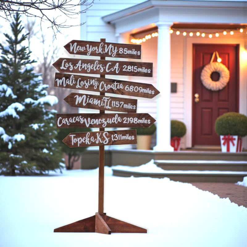 Christmas Directional Sign - Etsy