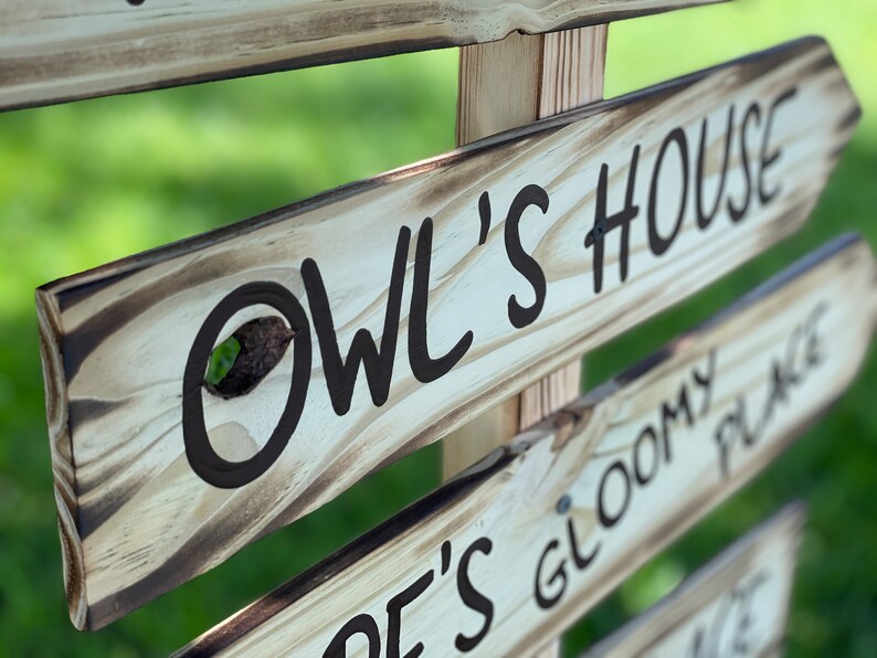 Kids Event Winnie the Pooh Directional Sign Personalized. Party ...