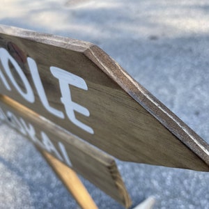 Personalized Directional Sign Post, Wood Wayfinding Arrows Boards ...
