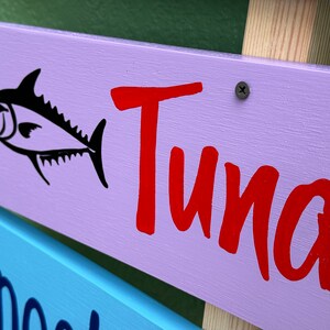 Fisherman Directional Sign Personalized Gift for Dad, Outdoor Direction ...