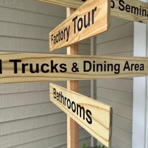 Event Directional Sign, Wayfinding Arrows, Personalized Sign Post Free ...