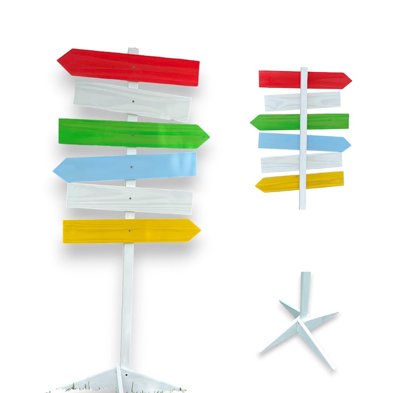 Directional Sign Post Blank, Wayfinding Event Directional Signage ...
