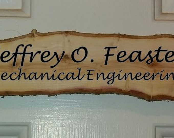 Rustic Office Door Name Plate or Sign 100% Custom - Etsy
