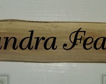 Rustic Office Door Name Plate or Sign 100% Custom - Etsy