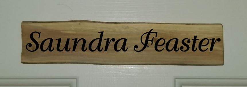 Rustic Office Door Name Plate or Sign With Vinyl Letters | Etsy