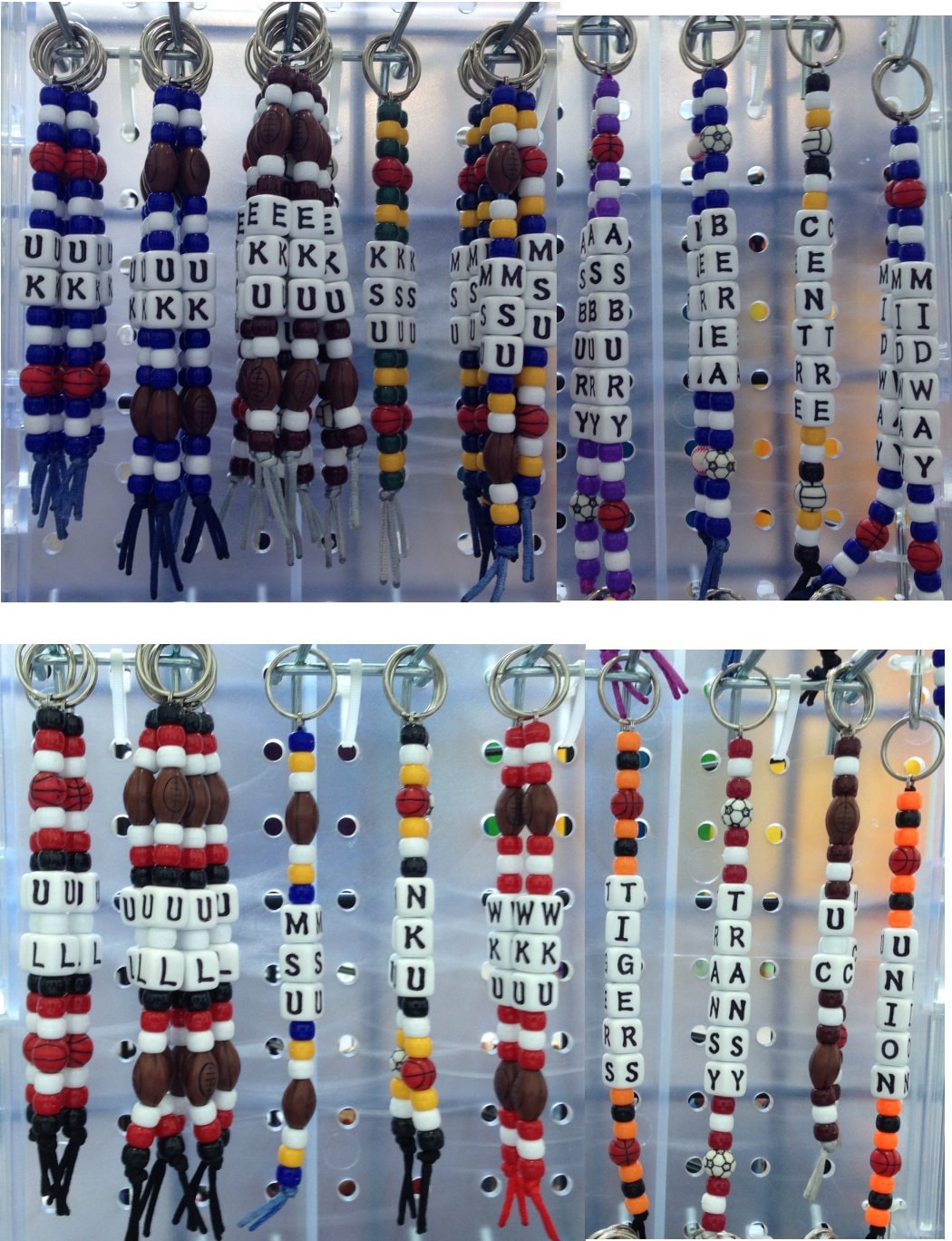 Sports Keychain: School Spirit Team Sports Keychain Cheer Supporter ...